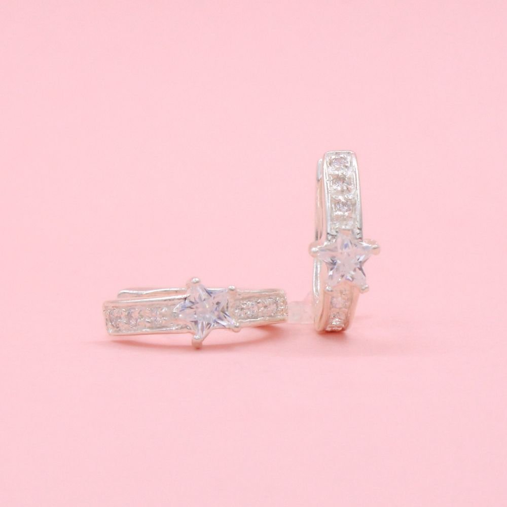 Grapa con Zirconia Central en Forma de Estrella mod. 1432 – Plata Taxco